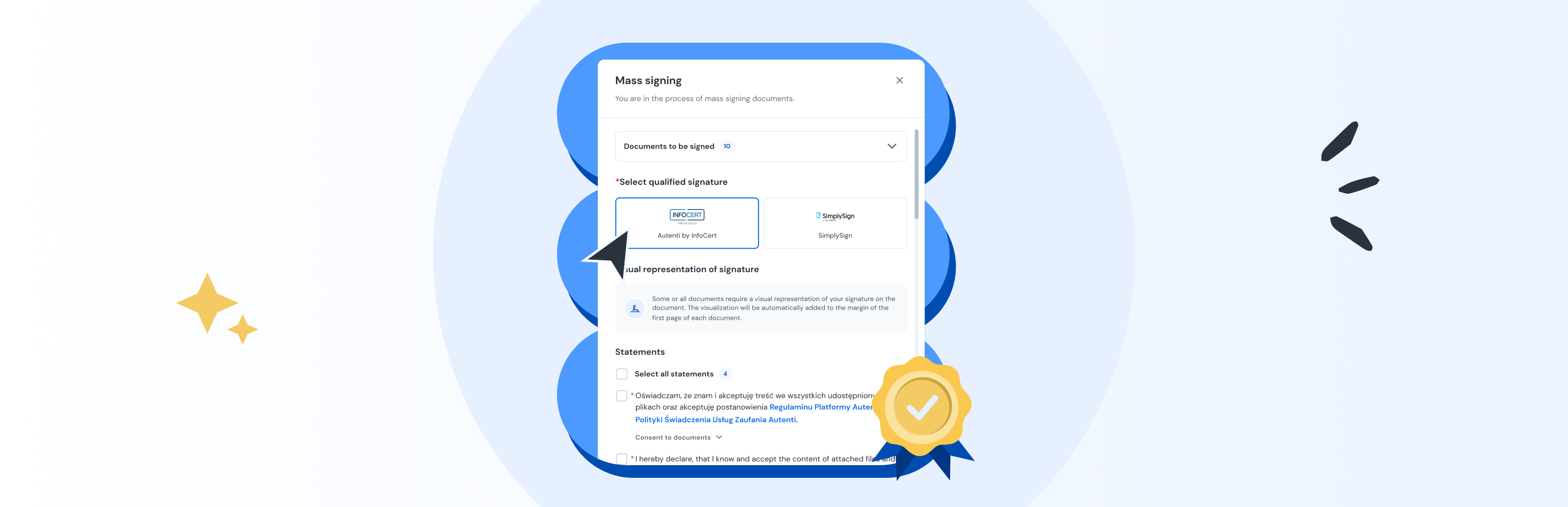 Mass document signing with a qualified electronic signature now available in Autenti!